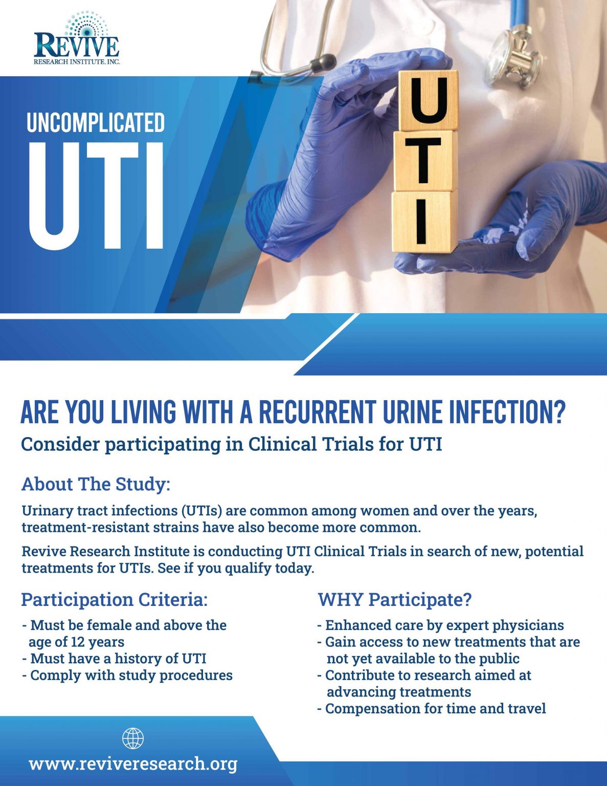 Urinary Tract Infections - Uncomplicated UTI Clinical Trial